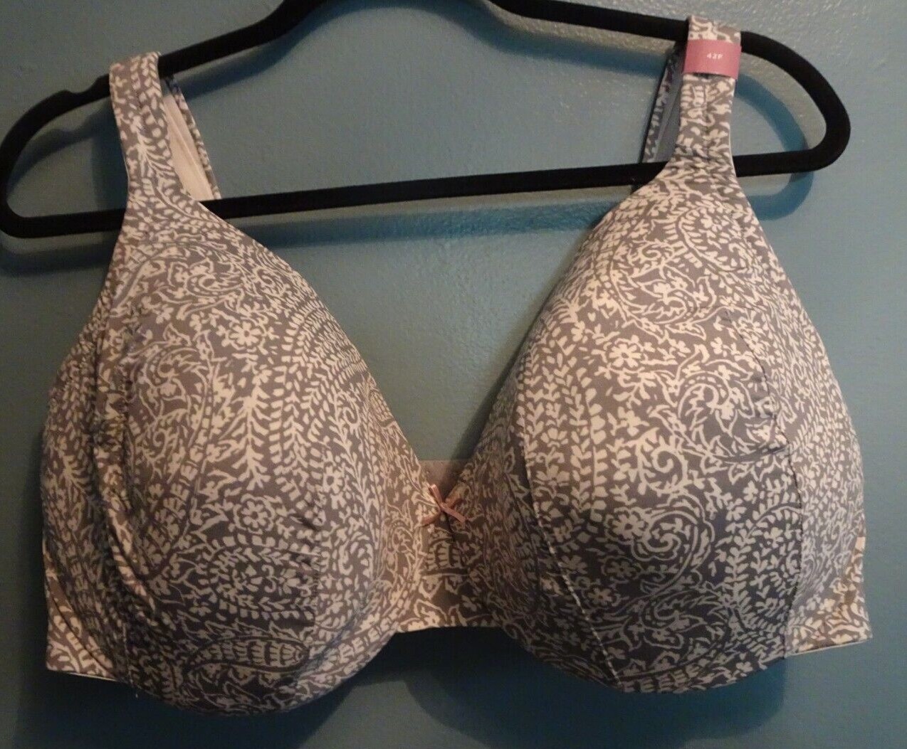 Lane Bryant Cacique 42F Gray Paisley LL Full Coverage Bra | eBay