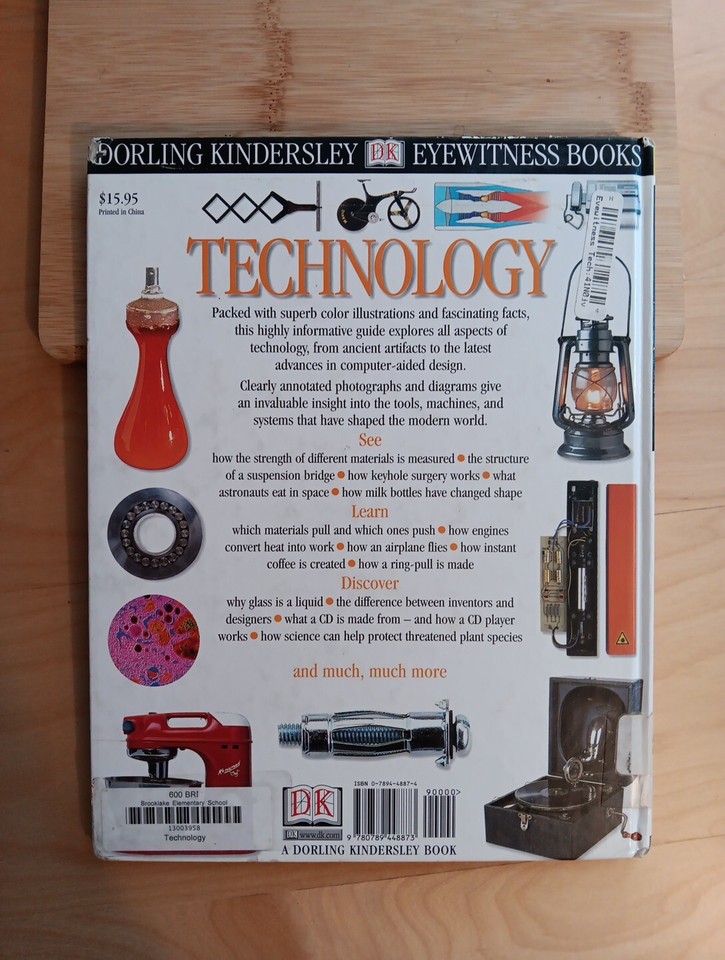 DK Eyewitness Books: Technology by Roger Bridgman *Homeschool ...