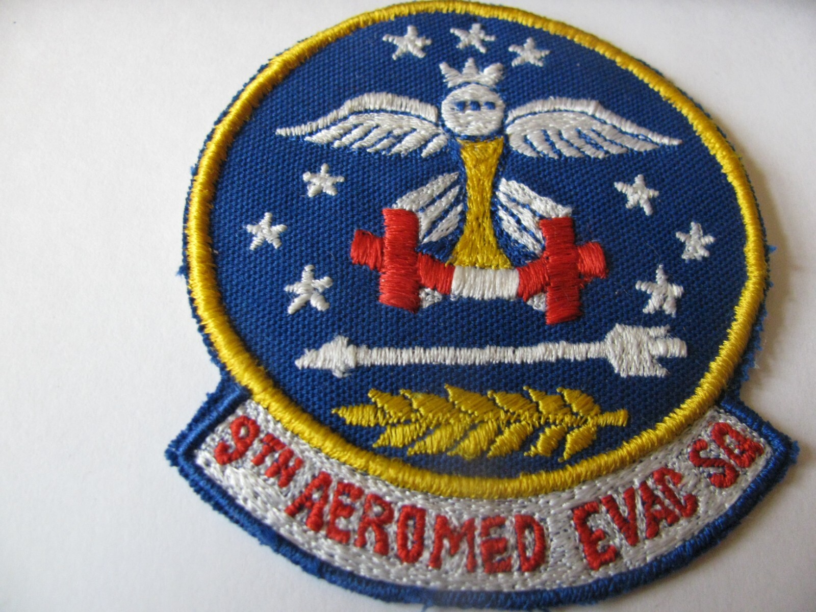 US Air Force 9th Aeromed Evac Squadron SQ Military Patch Sew On 3" Rare ...