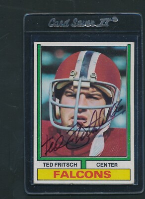 1974 Topps #81 Ted Fritsch Falcons Signed Auto *A7667 | eBay