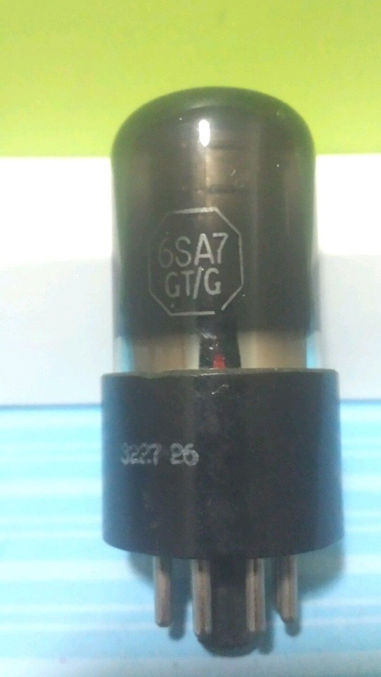 1 Tung Sol 6SA7 GT Smoked Vacuum Tube Tested New On Calibrated Hickok ...