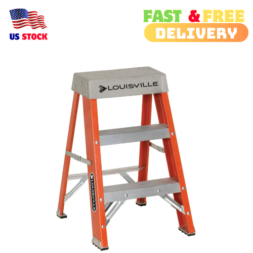 Louisville 2 ft Fiberglass Step Ladder, 300 lb Capacity | eBay