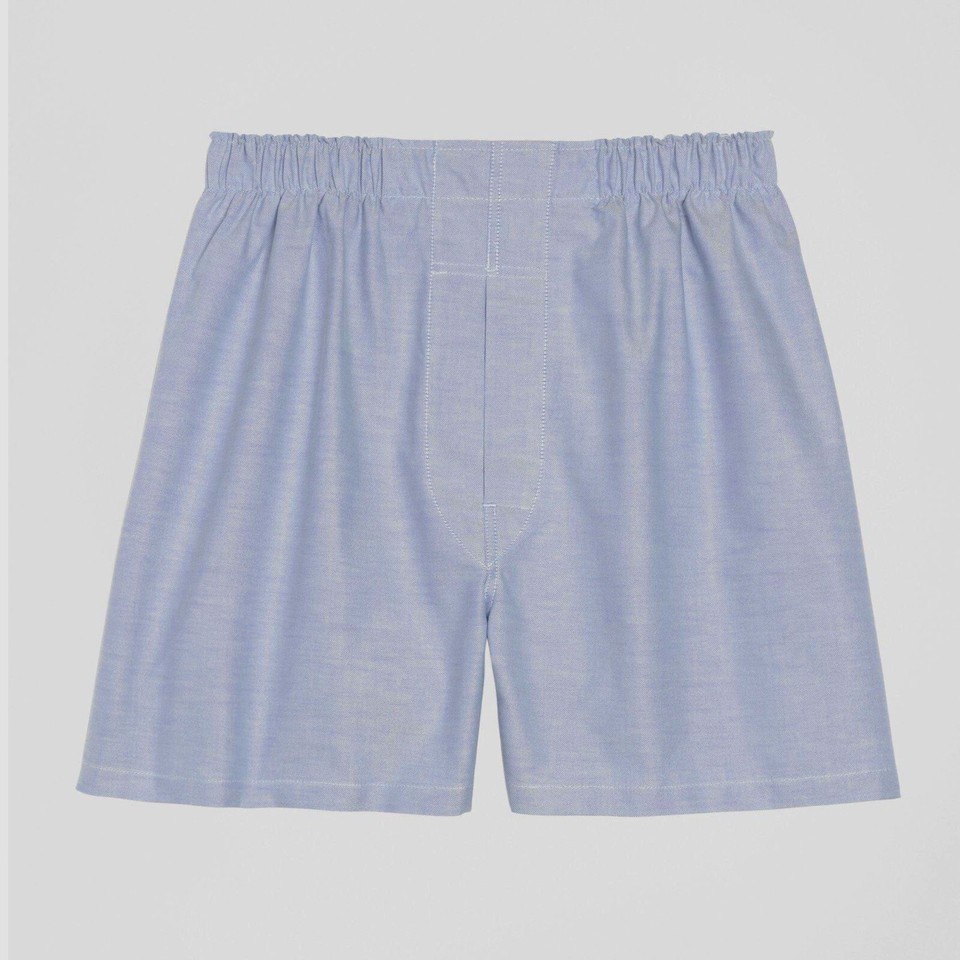 Brooks Brothers Boys Traditional Fit Oxford Boxers Shorts, Blue Size: S ...