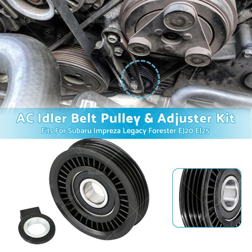 AC Idler Belt Pulley & Adjuster Kit for Subaru Impreza Legacy Forester ...