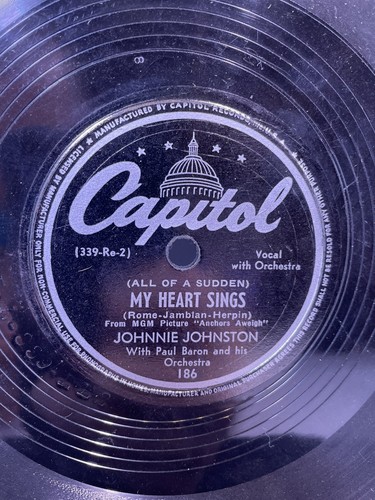 JOHNNIE JOHNSTON, SATISFIERS. MY HEART SINGS / WHAT A SWEET..., 10 ...