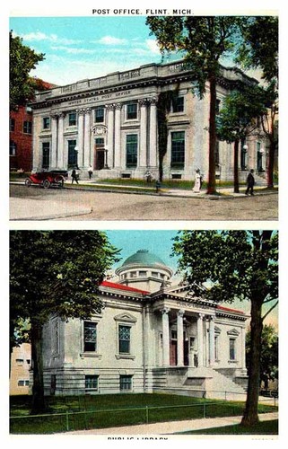 Postcard BUILDING SCENE Flint Michigan MI a/26 AT9537 | eBay