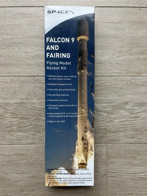 Spacex Falcon 9 Rocket Model Open Box Never Flown All Pieces Included ...
