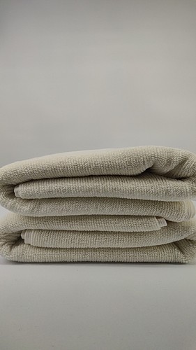 Quince Turkish Ribbed Quick Dry Bath Towel Set Of 2 Ivory One Size | eBay