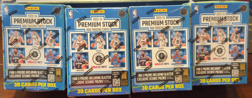 Lot (4) 2023-24 NBA Hoops Premium Stock Basketball Blaster Boxes Sealed ...