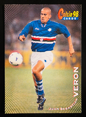 1997-98 Panini Calcio Cards 1998 # 86 Juan Sebastian Veron Sampdoria ...