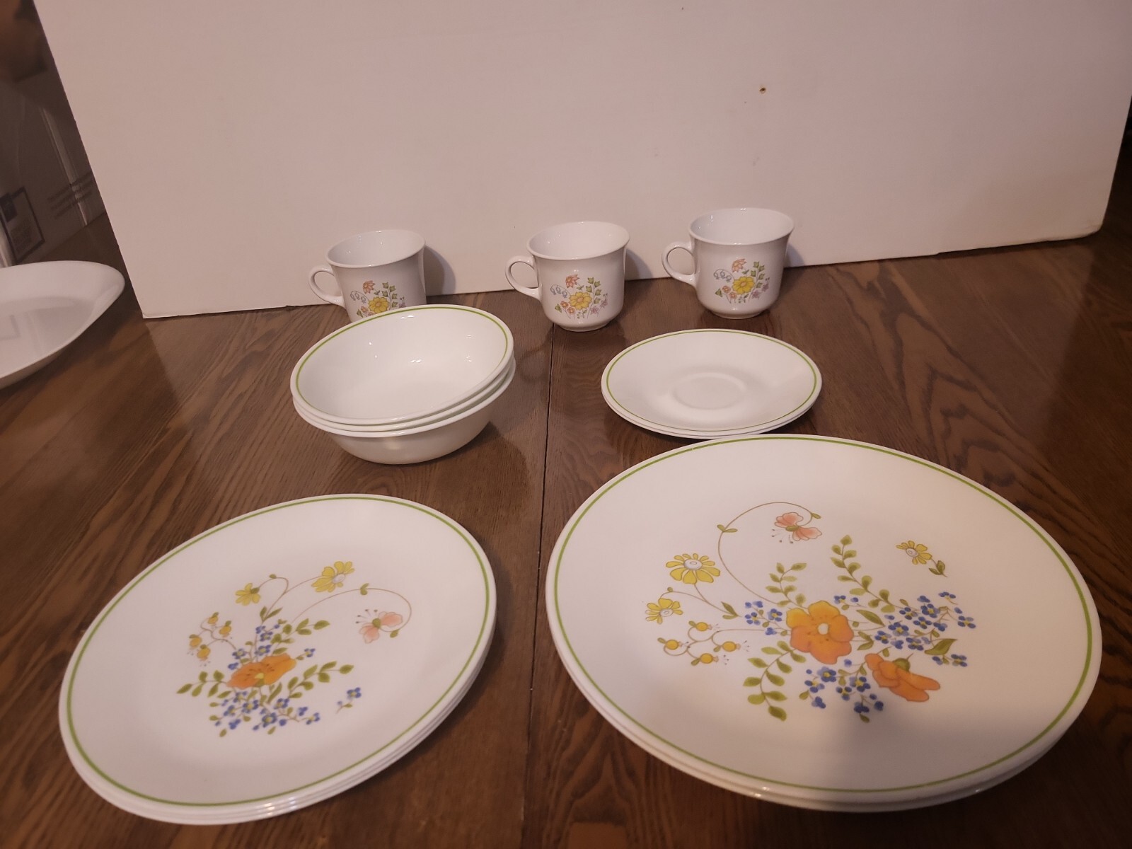 Lot OF 15 CORELLE WILDFLOWER Dinnerware Setting for 3 | eBay