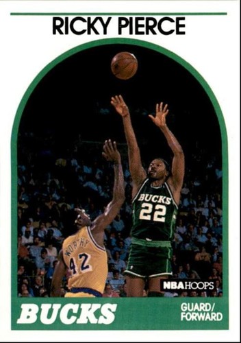 1989-90 Hoops Basketball Card Ricky Pierce Milwaukee Bucks #211 | eBay