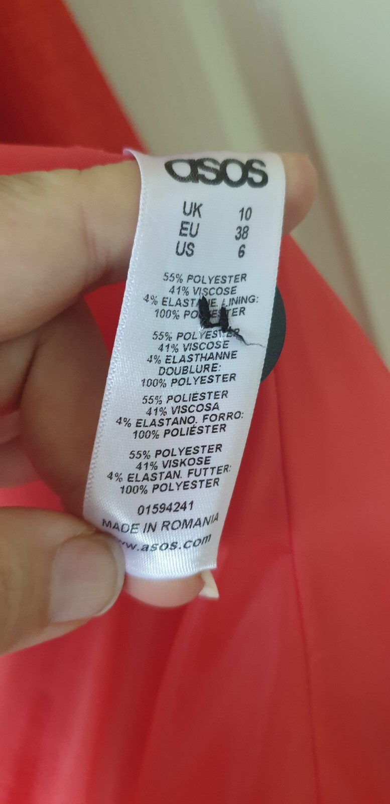 Asos Red Coat. Size 8 And 10.New Without Tag .Plz Check Other Items In ...