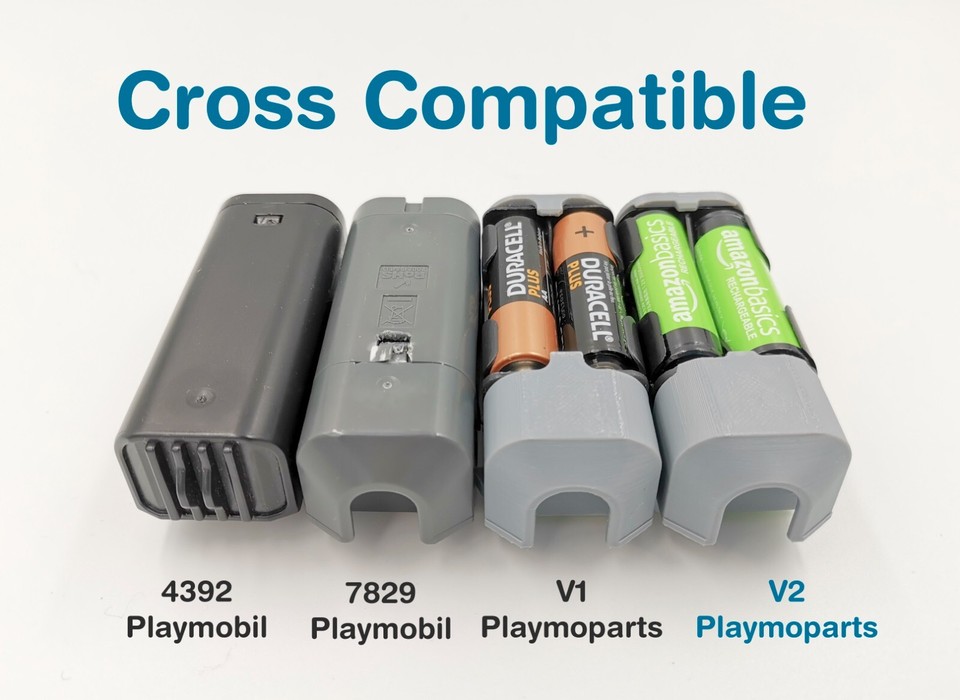 Playmobil 7829 + 4392 Battery for RC Trains 4010 4011 4016 4017 4018 ...