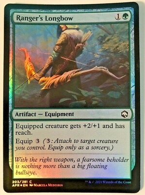 MTG Ranger's Longbow Adventures in the Forgotten Realms 203/281 Foil ...