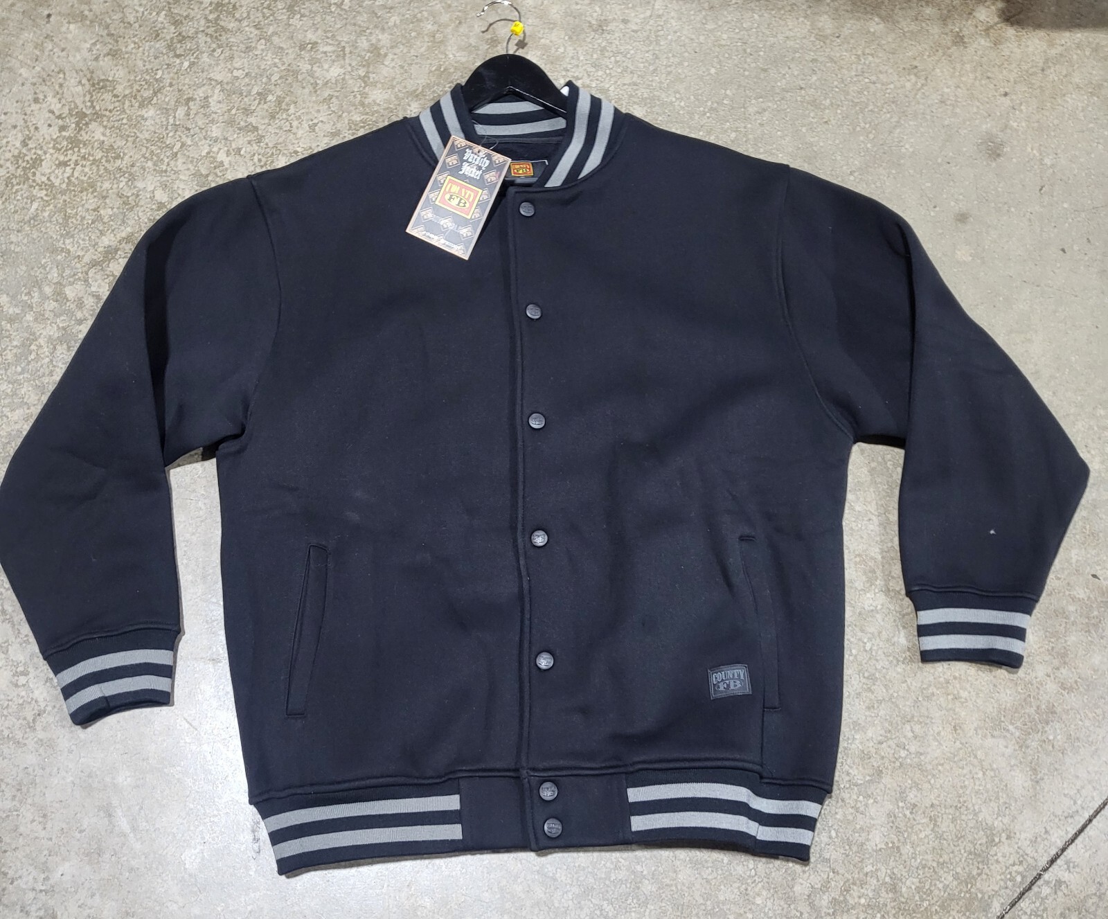 FB COUNTY Mens Varsity Leather Sleeves Baseball Jacket Coat | eBay