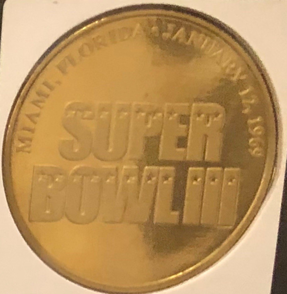 Danbury Mint NFL Super Bowl 3 III Flip Coin Jets vs Colts Coin Only | eBay