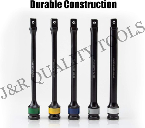 VCT 5PC TORQUE EXTENSION BAR TOOL SET 1/2" DR DRIVE TORQ TORK STICK ...