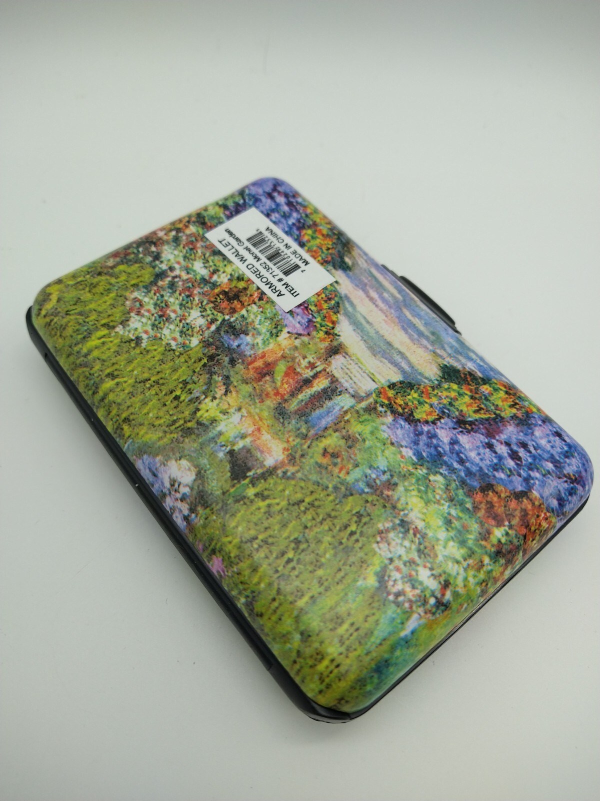 Monarque Armored Wallet Monet Garden Floral Credit Card Holder Small ...