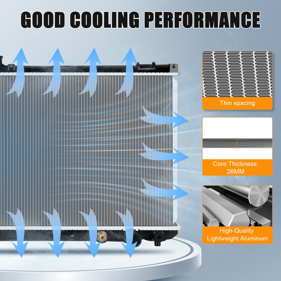 Aluminum Radiator For 2001-05 Lexus IS300 Wagon 4-Door 3.0L L6 CU2356 ...