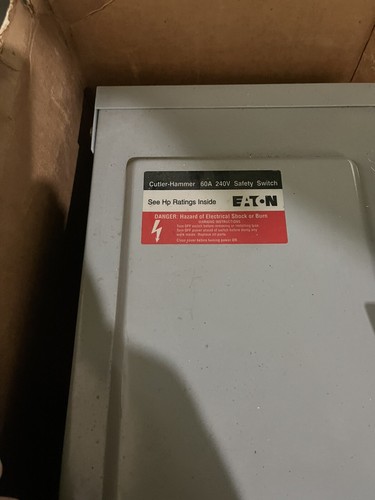 Eaton DG322NRB 60A 240V Heavy Duty Safety Switch | eBay