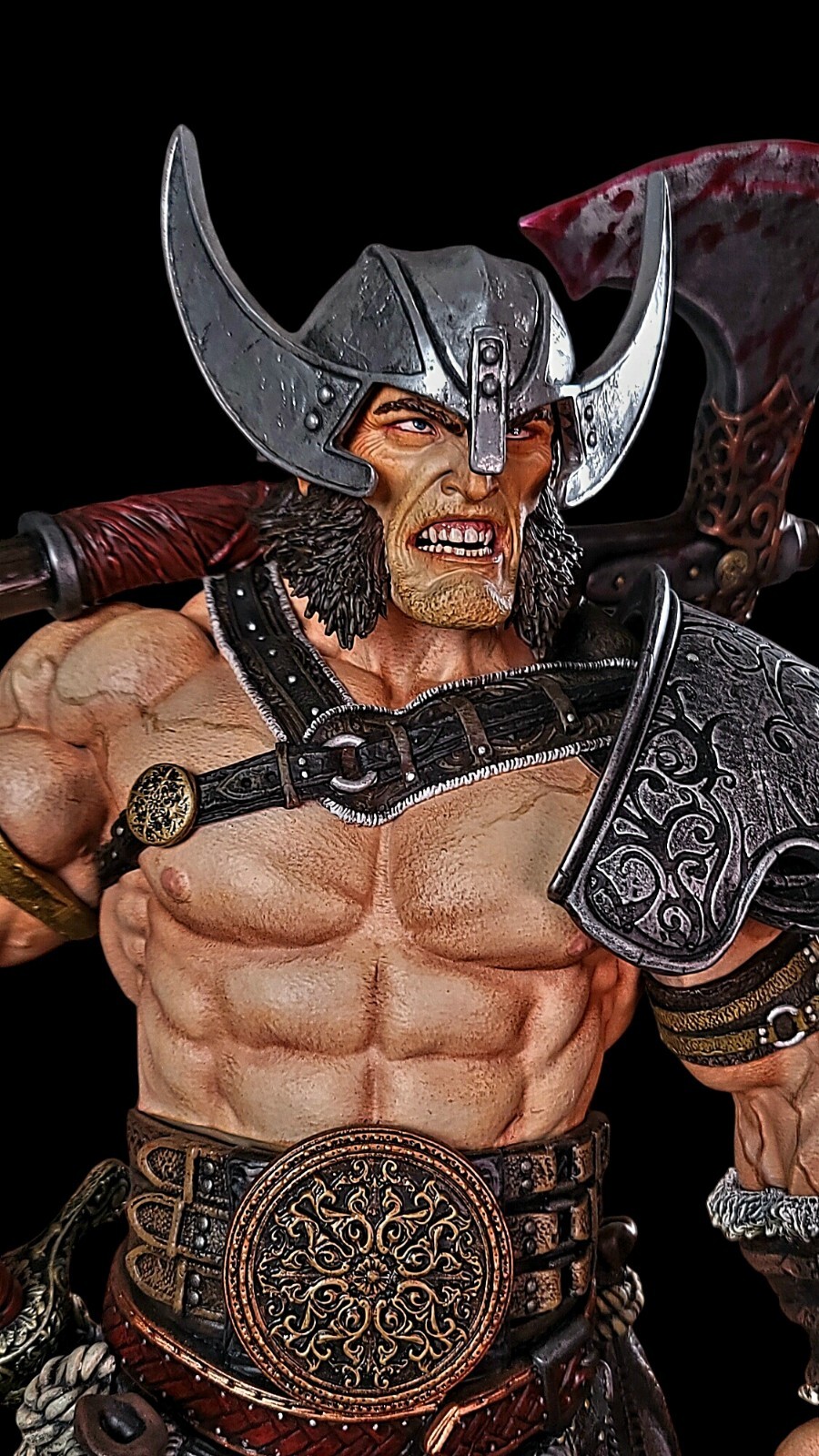 Custom Marvel X-Men 1/4 LL Medieval Wolverine Figure Statue Sculpted By ...