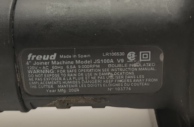 Freud JS100A Biscuit Plate Joiner Wrench Dust Bag for sale online | eBay