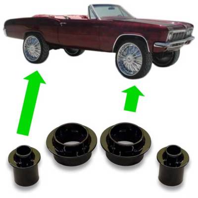 Universal Coil Spring Lift Cups Booster Kit RWD fit 22 24 26 Rims ...