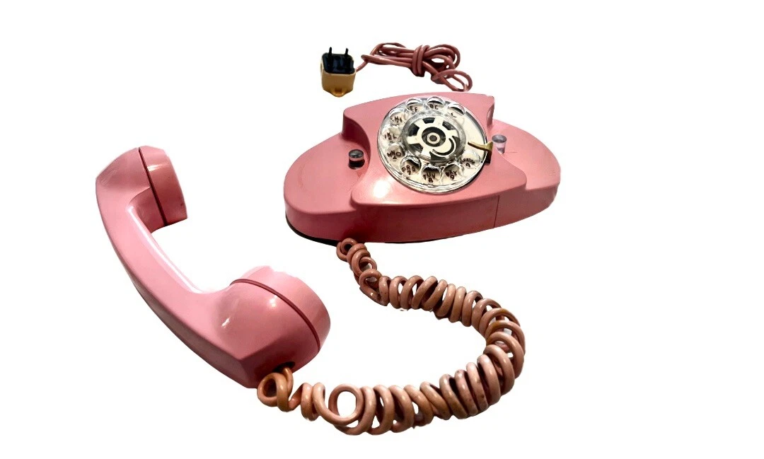 Pink Rotary Dial Telephone