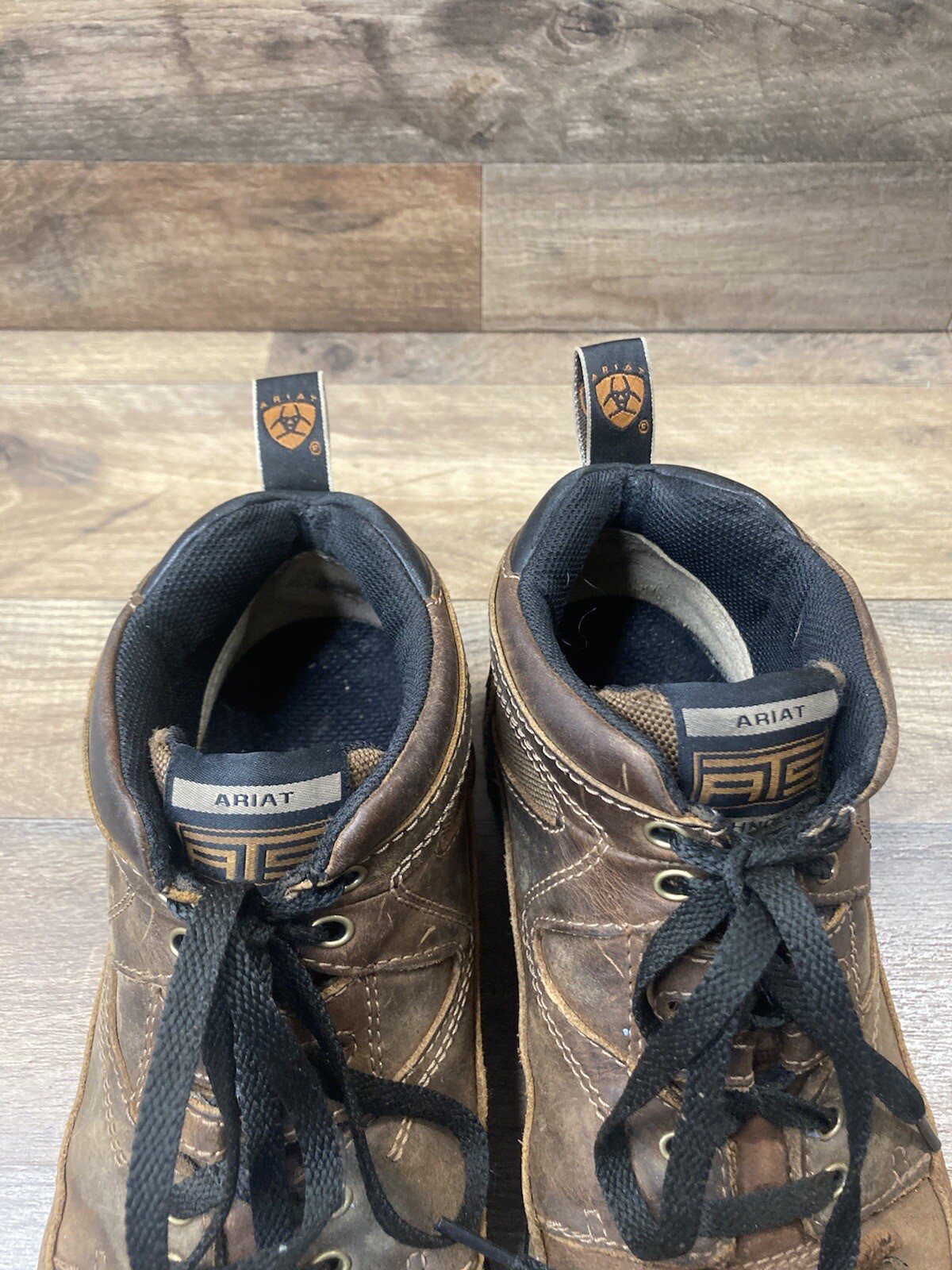 ARIAT ATS Terrain Brown Leather Work Boots Hiking 10002182 34524 Size ...