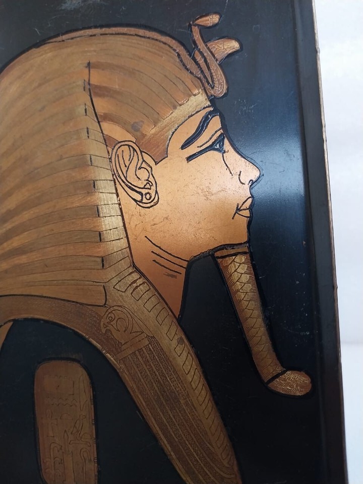 Egyptian Tutankhamun Hand Made Plate Hanging Tray Photo portrait ...