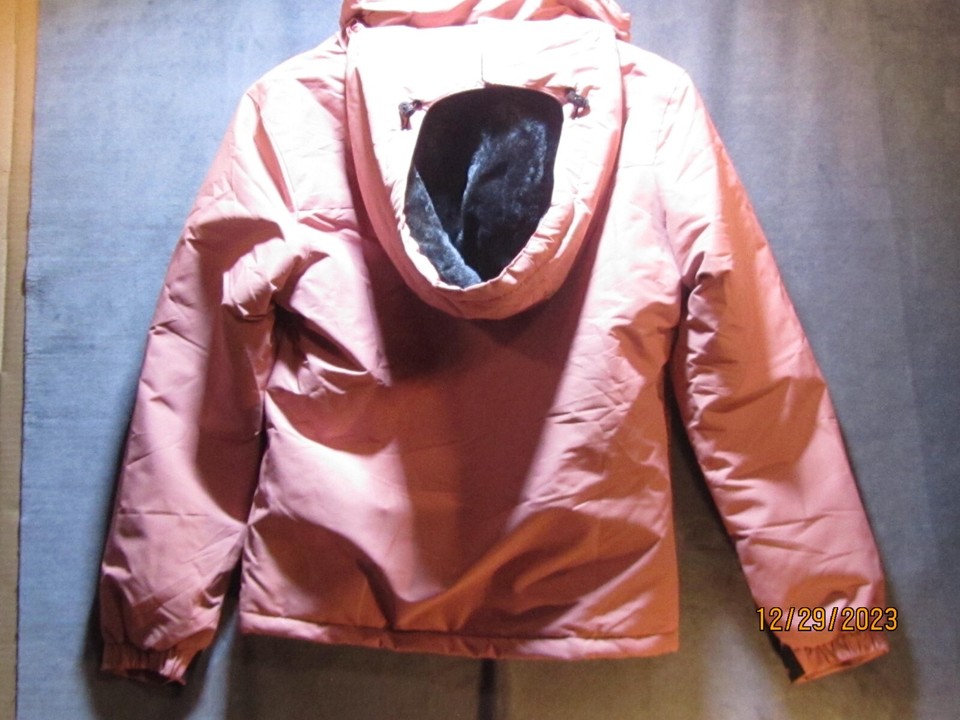 OTU Winter Coat Jacket NWT Dusty Rose Pink Small with Detachable Lined ...