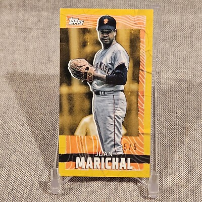 2023 Topps Gold Rip Card Mini Juan Marichal Chartreuse Parallel 5 /5 ...