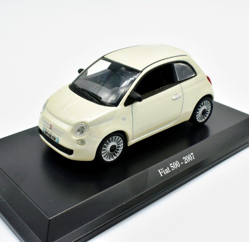 Modellino auto scala 1:43 FIAT 500 bianco perla collezione norev ...