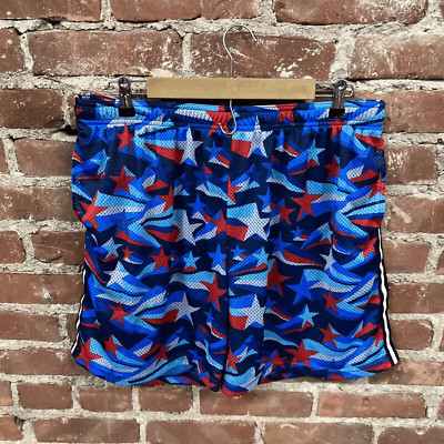 Chubbies Mesh Shorts 5.5" Inseam Red White Blue Stars USA Lined Mens ...