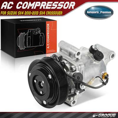 A/C Compressor with Clutch for Suzuki SX4 / SX4 Crossover with 6 Pulley ...