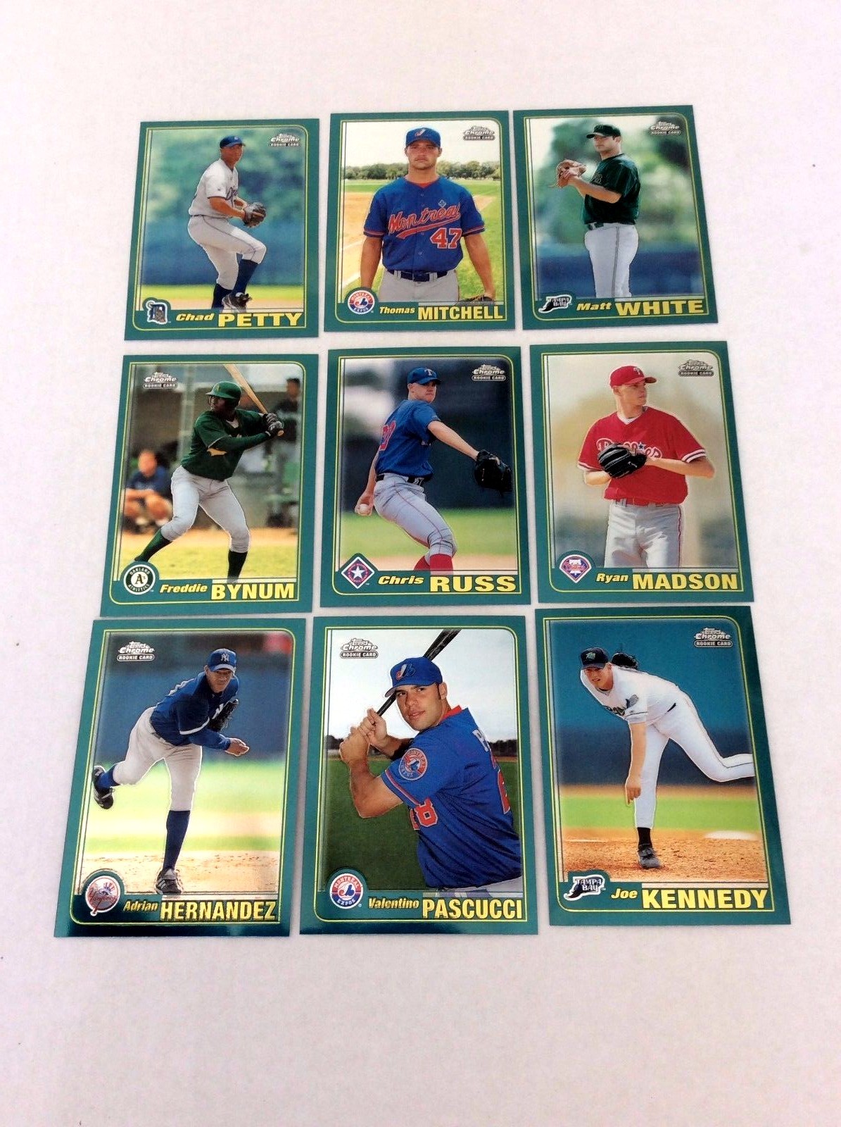 2001 Bowman rookie,Chrome,refractor,xfactor Baseball lot of (29 ...