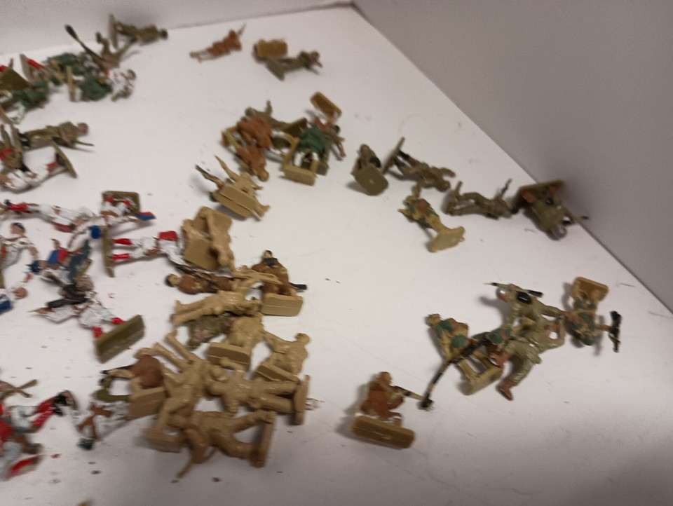 Huge Lot Of Vintage MPC WWII Other Soldiers plastic army men. Model | eBay