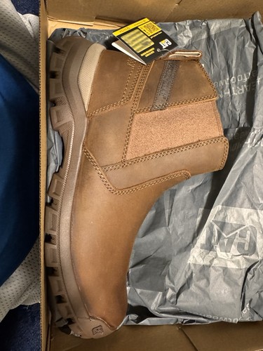 Cat Men's Threshold Rebound Chelsea Steel Toe Boots Waterproof Size 9 ...