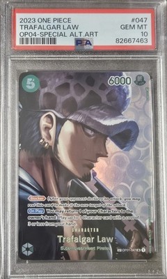 2023 Trafalgar Law One Piece OP04 SP OP01 047 Alt Art English PSA 10 ...