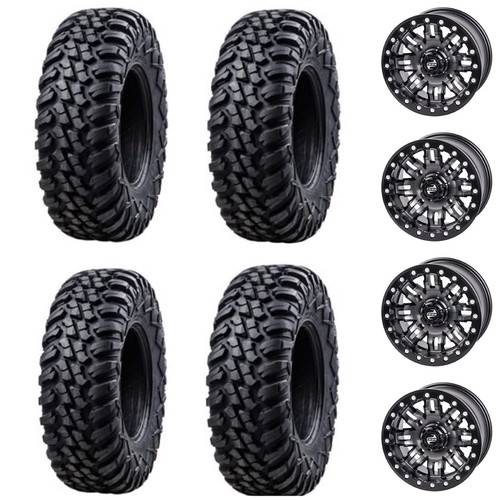 35x10.5-15 Tusk Terrabite Tires on Teton Gun Metal Black Wheels with ...