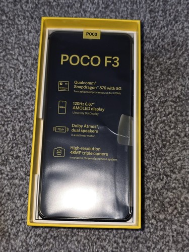 Xiaomi POCO F3 M2012K11AG - 256GB - Night black (Unlocked) - Excellent ...