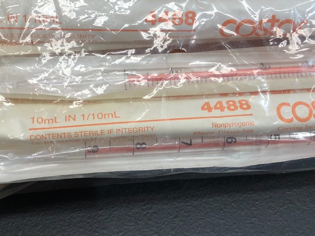 Corning Costar Stripette 4488 Polystyrene Sterile Serological Pipet ...
