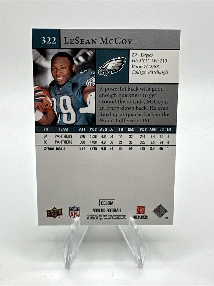 2009 Upper Deck Star Rookie LeSean McCoy #322 | eBay
