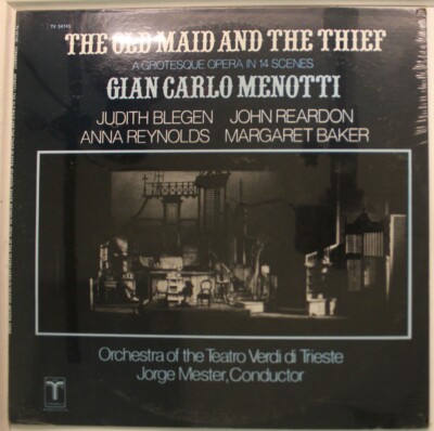 Gian Carlo Menotti Lp The Old Maid And The Thief On Turnabout - Sealed ...
