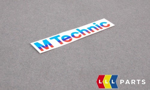 BMW NEW GENUINE 3 6 SERIES E30 E24 STICK LABEL DECAL M TECH TECHNIC ...