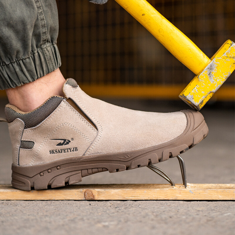 Composite toe Work Boots Mens Steel Toe Safety Shoes Indestructible ...