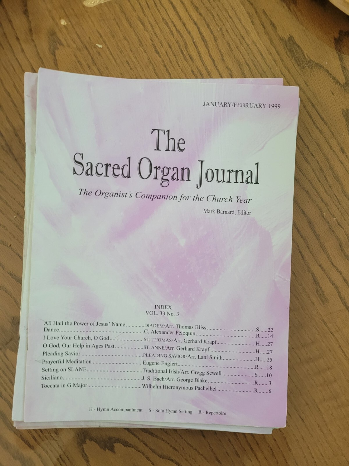 The Sacred Organ Journal; January, 1999 (Lorenz) | eBay