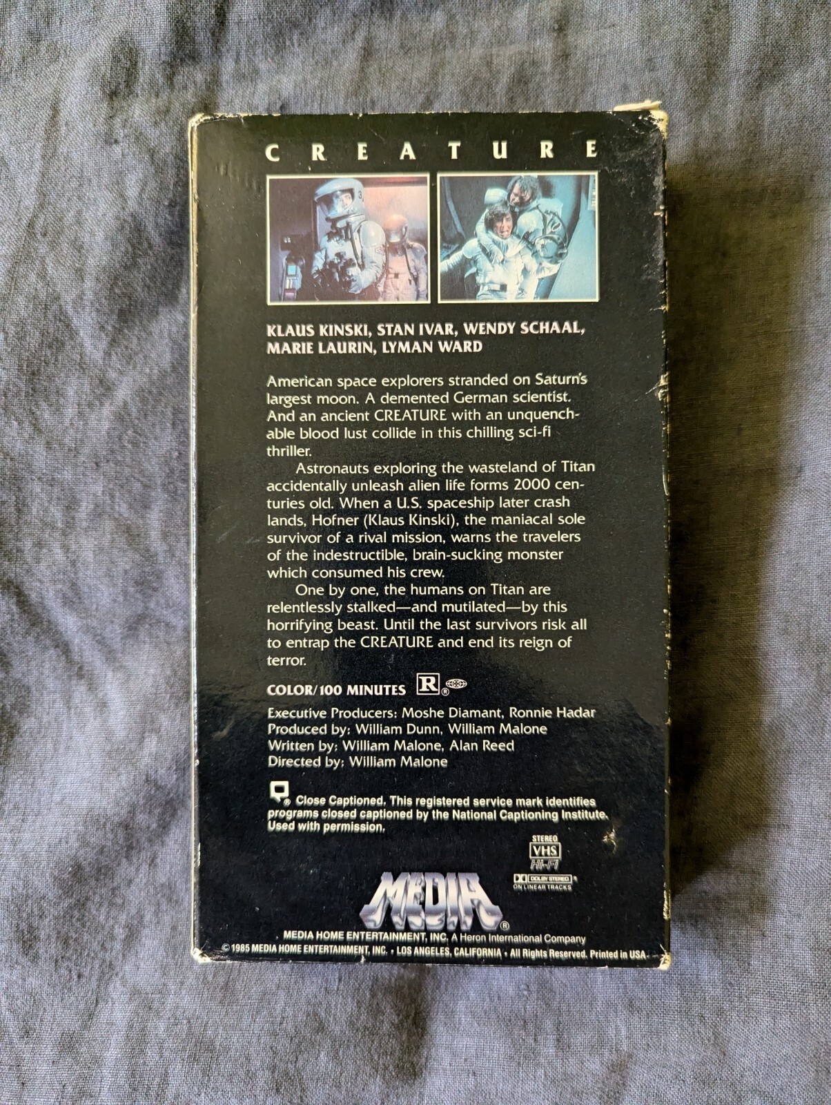 Creature (1985) VHS - FLAPS INTACT - Media - Klaus Kinski - (Horror Sci ...