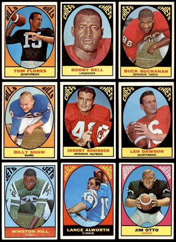 1967 Topps Football Complete Set 4 - VG/EX | eBay